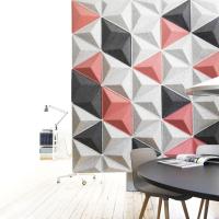 China 3D Reduce Noise PET Polyester Fiber Board For Home Wall Arts for sale