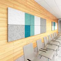 China Light Weight Polyester Fiber Acoustic Panels Sound Absorption For Wall for sale