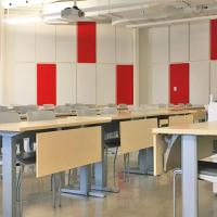 China Light Weight Polyester Fiber Acoustic Panels Sound Absorption For Wall for sale