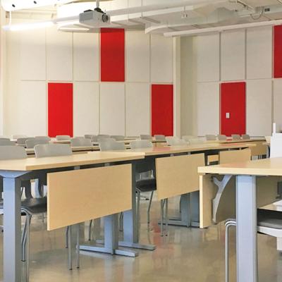 China Light Weight Polyester Fiber Acoustic Panels Sound Absorption For Wall for sale