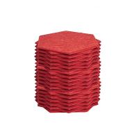 China Red PET Sound Absorption Acoustic Wall Panels 9mm Thickness for sale