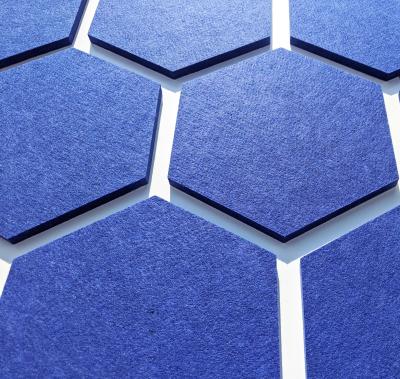 China Customized Hexagon Sound Absorbing Wall Panel Impact Resistance for sale