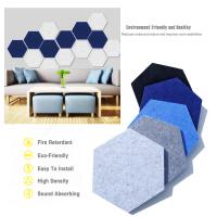 China Customized Hexagon Sound Absorbing Wall Panel Impact Resistance for sale