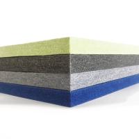 China 12mm Square acoustic panels polyester fiber acoustic foma panel soundproof wall panel for sale