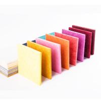 China 12mm Square acoustic panels polyester fiber acoustic foma panel soundproof wall panel for sale