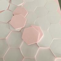 China Pink color acoustic wall panel adhesive backing soundproofing panels for wholesale for sale
