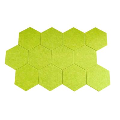 China Ready to ship Amazon hot sell recycling Hexagon PET acoustic panels for sale
