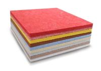 China Recycle 25mm PET acoustic industrial panels office building decoration materials for sale