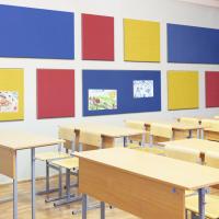 China Easy self adhesive fire retardant sound reflecting panel fireproof acoustic panel for school decoration for sale