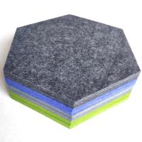 China High Absorption Sound Absorbing Panels 100% PET for sale