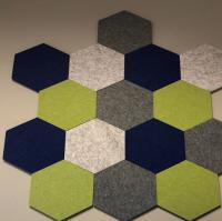 China High Absorption Sound Absorbing Panels 100% PET for sale
