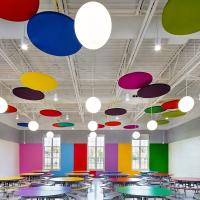 China Round Hanging Acoustic Sound Proofing Ceiling Panels 8mm - 25mm for sale