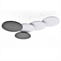 China Round Hanging Acoustic Sound Proofing Ceiling Panels 8mm - 25mm for sale