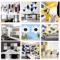 China PET Felt Sound Absorbing Wall Panel Flame Retardant Acoustic Wall Panels for sale