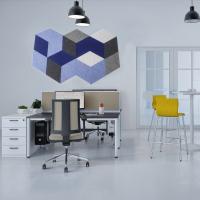 China PET Felt Sound Absorbing Wall Panel Flame Retardant Acoustic Wall Panels for sale