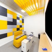 China PET Felt Sound Absorbing Wall Panel Flame Retardant Acoustic Wall Panels for sale