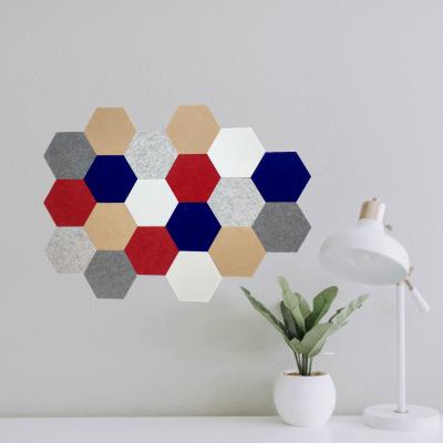 China Standard Thickness PET Felt Acoustic Fiber Panels Customized Shape for sale