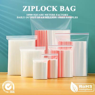 China Food Grade Plastic Ziplock Zip Zipper Bag with Customizable Thickness for Multiple Uses in Apparel and Food Packaging for sale