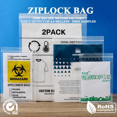 China Durable Eco Friendly Ziplock Bag Grip Seal Bag Resealable Plastic Bags Designed for Food Storage and Small Item Organization for sale