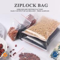 China Durable Moisture Resistant Ziplock Grip Seal Bags Eco Friendly Custom Reusable Kitchen Pantry Storage Packaging for sale
