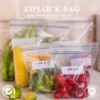 China Food Grade Eco Friendly Reusable Grip Seal Ziplock Bags Custom Thickened Wholesale Storage Packaging Solutions for sale