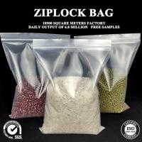 China Premium Multi‑Purpose Ziplock Grip Seal Packaging Bags Eco‑Conscious Custom Thickness Reusable for Kitchen & Commercial Use for sale