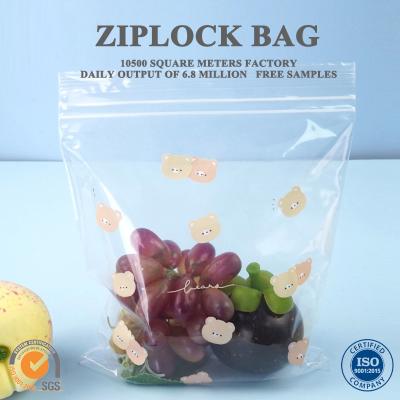 China Food Grade Safe Grip Seal Ziplock Packaging Leakproof Plastic Zip Lock Bags For Camping for sale