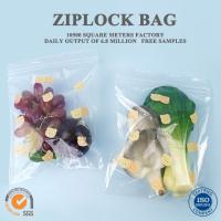 China Food Grade Safe Grip Seal Ziplock Packaging Leakproof Plastic Zip Lock Bags For Camping for sale