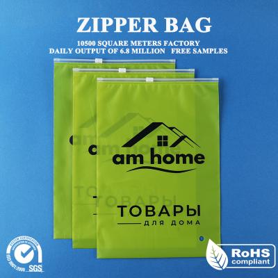 China Custom Thickness Eco‑Friendly Zipper Slider Bags Reusable Moisture Resistant for Garment Packaging & Apparel Storage for sale