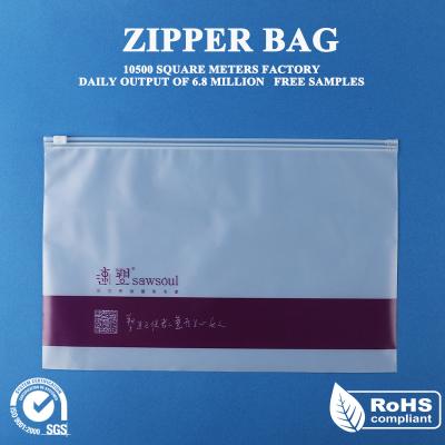 China Zero‑Waste Custom Slider Zipper Bags Reusable Sustainable for Cosmetic Samples Beauty Kits & Personal Care Packaging for sale