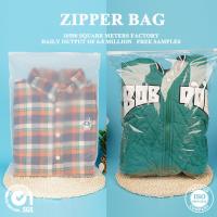 China Zero Waste Plastic Clothing Packaging Bags High Clarity Dust Proof for sale