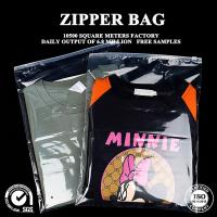 China Zero Waste Plastic Clothing Packaging Bags High Clarity Dust Proof for sale