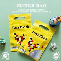 China Durable Reusable Slider Zipper Storage Bags For Toy Building Blocks Mini Figurines Packaging for sale