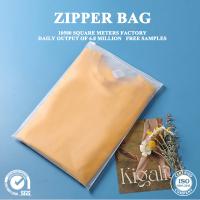 China Customized Zipper Slider Pouches Plastic Clothing Packaging Bags For Travel for sale