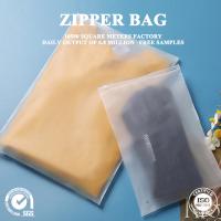 China Customized Zipper Slider Pouches Plastic Clothing Packaging Bags For Travel for sale