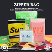 China Custom Color Slider Zipper Bag High Durability With Crystal Clear Film for sale