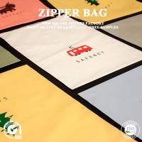 China Custom Color Slider Zipper Bag High Durability With Crystal Clear Film for sale