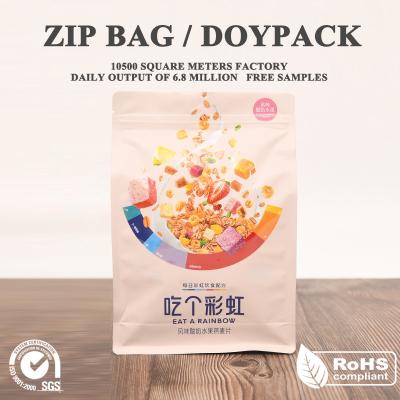 China Eco Friendly Recyclable Doypack Laminated Pouch Flexible and Sturdy for Chocolate Wafers Biscuits and Baked Pastry Food Packaging for sale