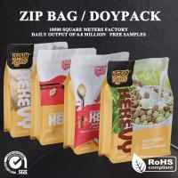 China Wholesale Stand Up Laminated Bag Pouch Doypack Transparent Window Design for Mixed Nuts Dried Berries and Assorted Nut Snacks Package for sale