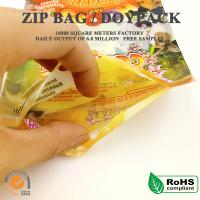 China Custom Designed Stand Up Doypack Laminated Pouch Tear Proof for Puffed Snacks Crisps and Leisure Food Supermarket Display Packing for sale