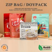 China Custom Designed Stand Up Doypack Laminated Pouch Tear Proof for Puffed Snacks Crisps and Leisure Food Supermarket Display Packing for sale