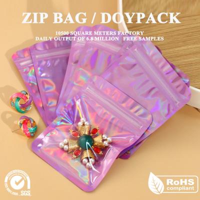 China Food Grade Laminated Doypack Bag Transparent Window Design For Assorted Candies Gummies for sale