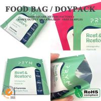 China Portable Stand Up Doypack Laminated Pouch Anti-extrusion for Puff Pastries Egg Rolls and Crispy Baked Snack Foods for sale