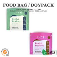 China Portable Stand Up Doypack Laminated Pouch Anti-extrusion for Puff Pastries Egg Rolls and Crispy Baked Snack Foods for sale