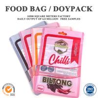 China Eco Recyclable Doypack Laminated Bag Pouch with visible front window for assorted crispy crackers corn snacks and supermarket bulk leisure foods for sale