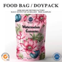 China Custom Printed High Barrier Doypack Laminated Bag Pouch with transparent display window for organic cranberries, dried figs and assorted natural preserved fruit snack packaging for sale