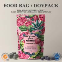 China Custom Printed High Barrier Doypack Laminated Bag Pouch with transparent display window for organic cranberries, dried figs and assorted natural preserved fruit snack packaging for sale