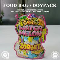 China Eco Recyclable Doypack Laminated Bag Pouch with clear viewing window for puffed corn snacks, rice crisps and popular casual food supermarket display packing for sale