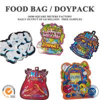 China Eco Recyclable Doypack Laminated Bag Pouch with clear viewing window for puffed corn snacks, rice crisps and popular casual food supermarket display packing for sale