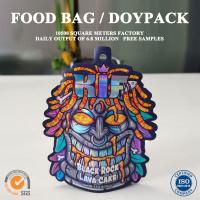 China Eco Recyclable Doypack Laminated Bag Pouch with clear viewing window for puffed corn snacks, rice crisps and popular casual food supermarket display packing for sale